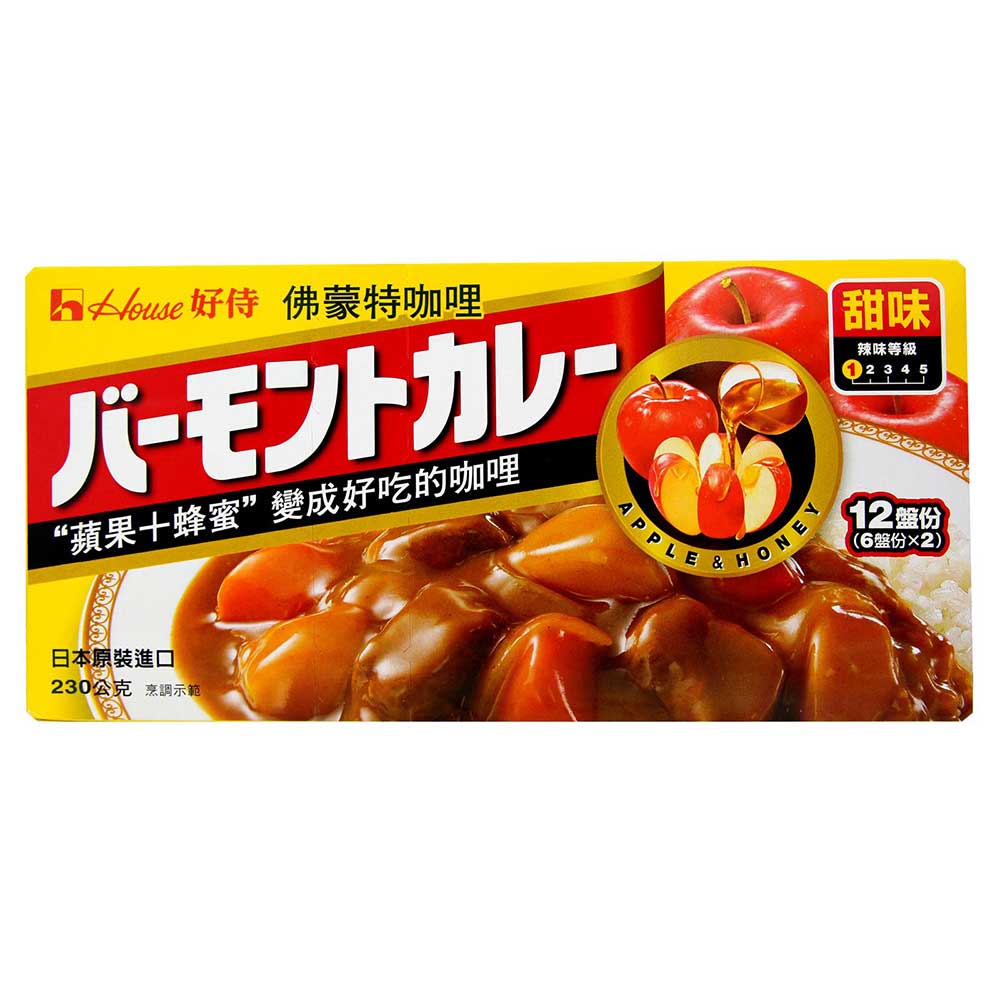HOUSE佛蒙特甘口咖哩230g